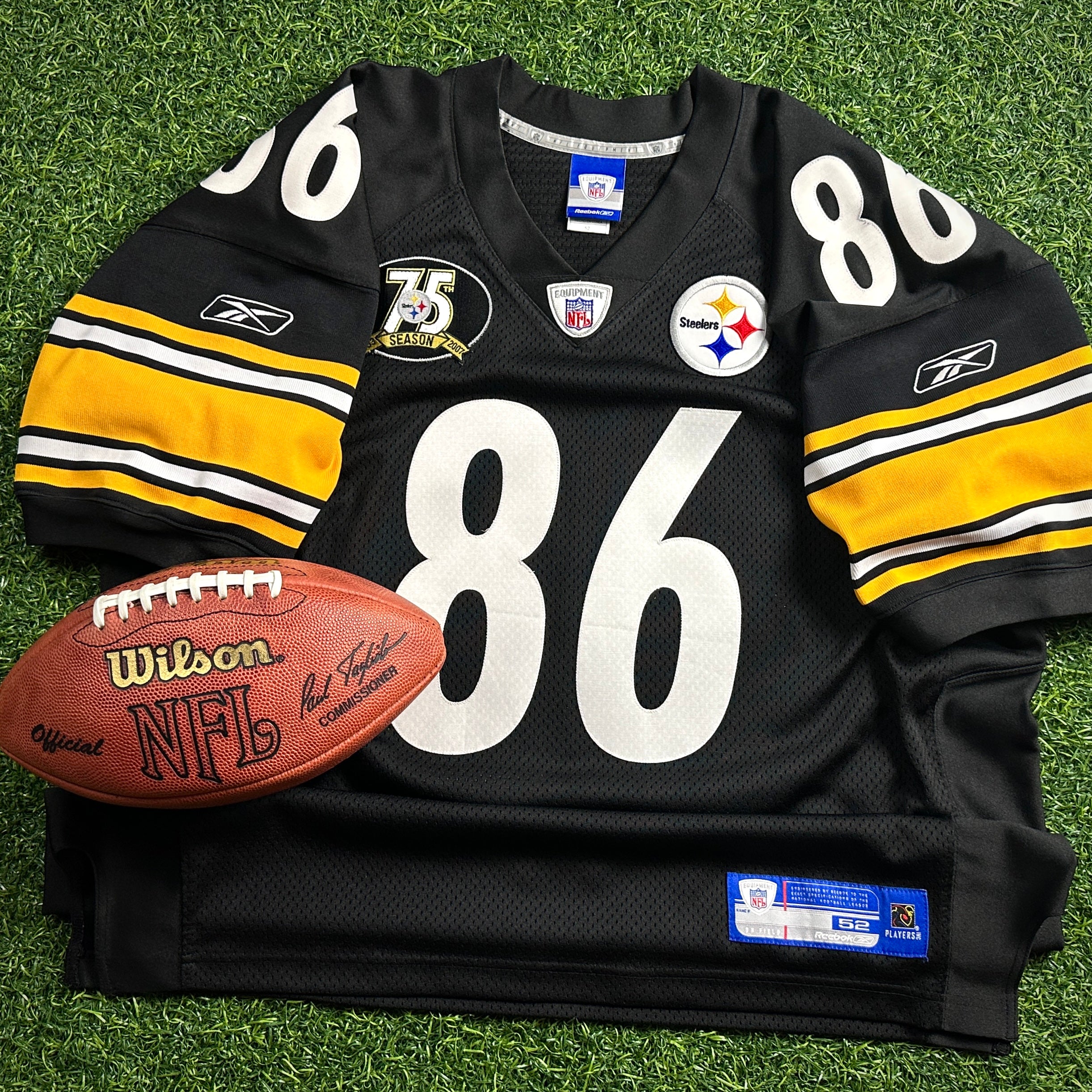 2007 Reebok NFL Authentic Jersey Pittsburgh Steelers Hines Ward Sz. 52 ...